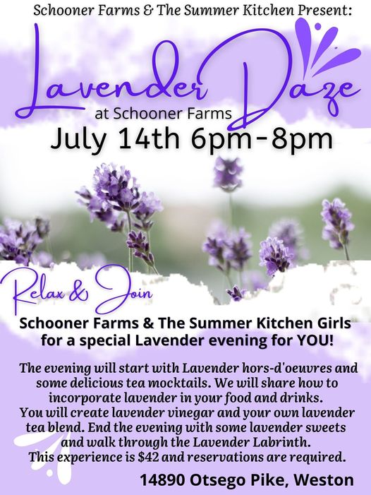 Lavender Daze @ Schooner Farms! – The Summer Kitchen