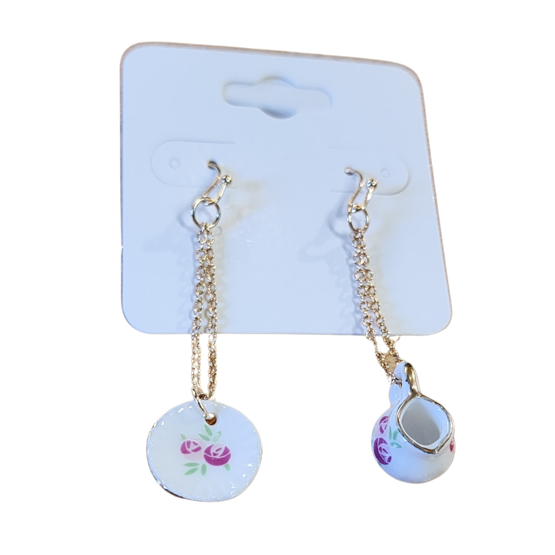 Tea Time Pink Floral Pitcher & Saucer – The Summer Kitchen