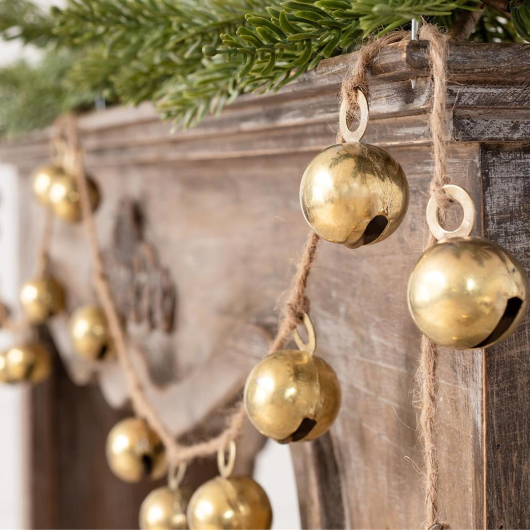 Brass Jingle Bell Garland – The Summer Kitchen